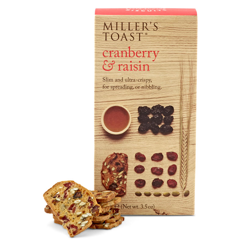 Artisan Biscuits Millers Toast with Cranberry & Raisin 100g